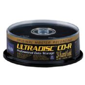 Ultradisc 24K Gold CD-R ~ 25 Disc Spindle Pack | Diamond Groove
